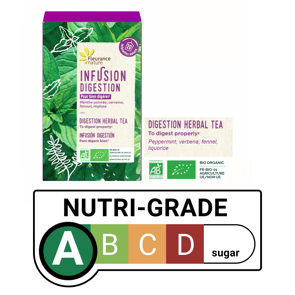 Organic Digestion Herbal Tea - Peppermint, Fennel, Liquorice - Caffeine ...